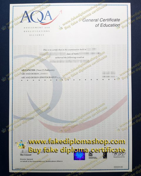 AQA fake degree, AQA fake certificate for sale
