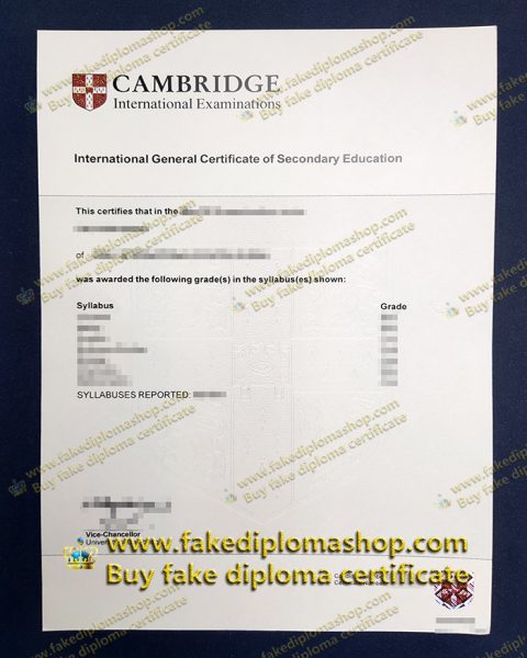 Best fake Cambridge IGCSE certificate for sale Best fake Cambridge IGCSE certificate for sale