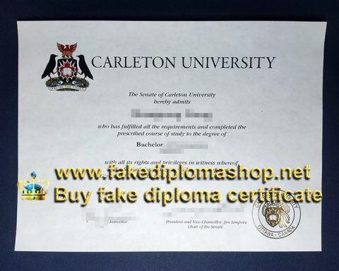 Buy a Carleton University diploma with a real gold seal