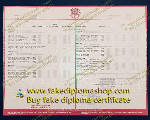 Cornell University transcript, buy fake diploma in USA