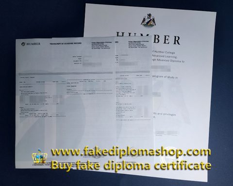 Humber College diploma and transcript, buy Canada diploma