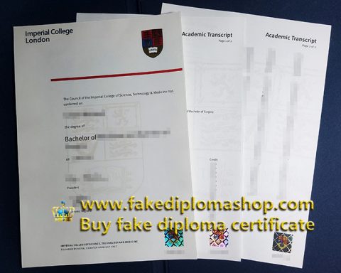 Fake Imperial College London degree and transcript in Ealing