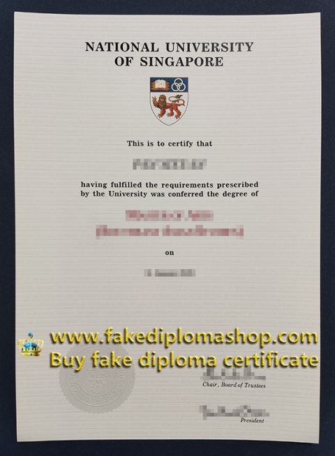 NUS diploma, Fake NUS degree certificate for sale