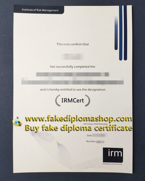 How to buy a fake IRM certificate quickly and safely?