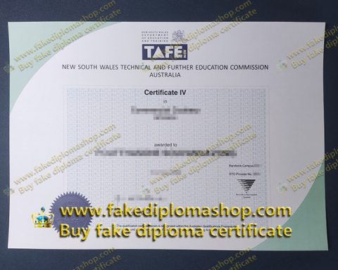Where to buy a fake TAFE NSW certificate IV for a better job