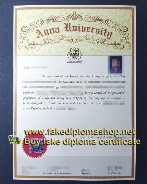 Obtain a Anna University degree Letter of admission online