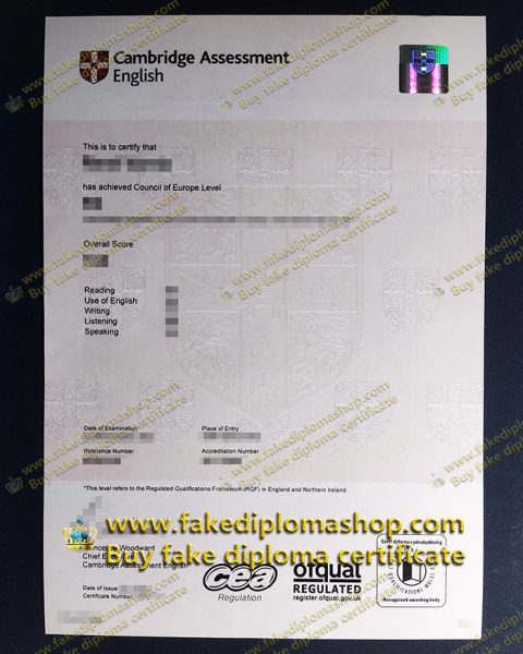 How much to buy a fake CAE Level B2 certificate online?