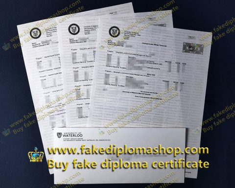 Where to buy University of Waterloo transcript with envelope