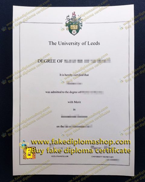 How to duplicate fake University of Leeds degree online?