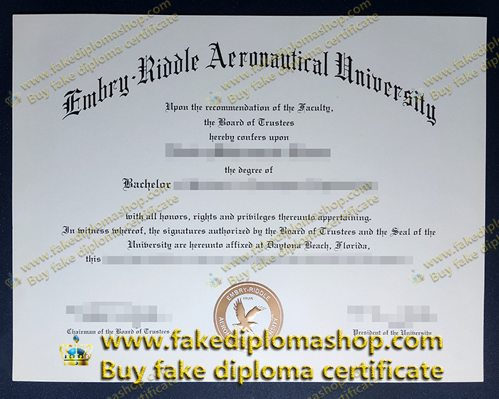 Phony Embry–Riddle Aeronautical University diploma for sale