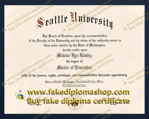 Order fake Seattle University diploma and transcript online
