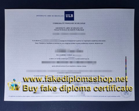 Buy fake Université Libre de Bruxelles degree of Master