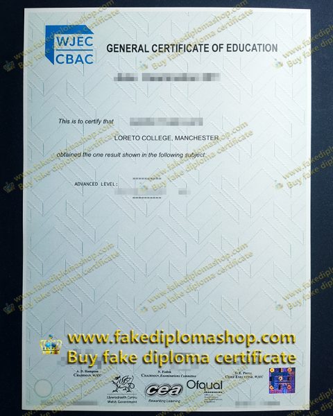 Where to get a fake GCE certificate online?