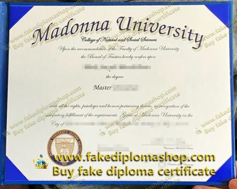 Get Madonna University diploma of Master in America