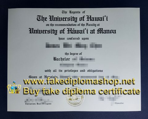 Buy a University of Hawaiʻi at Mānoa diploma of Bachelor