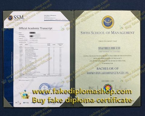 Swiss School of Management diploma and transcript for sale
