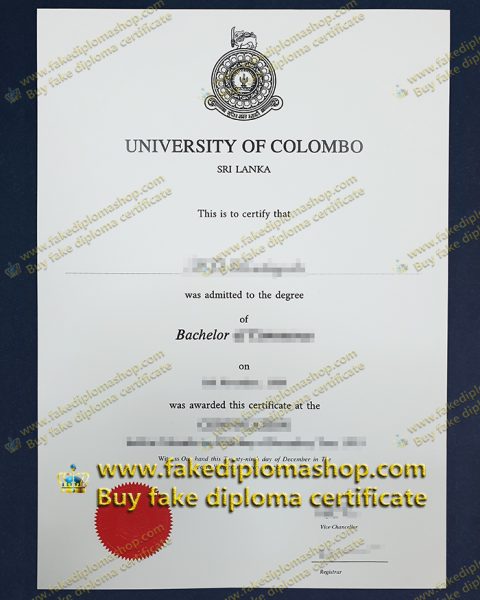 How much to buy a University of Colombo diploma of Bachelor?