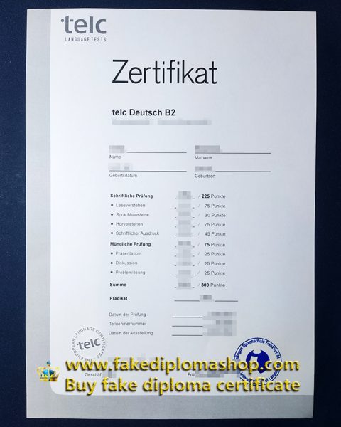 What is the fastest way to get a TELC B2 certificate online?