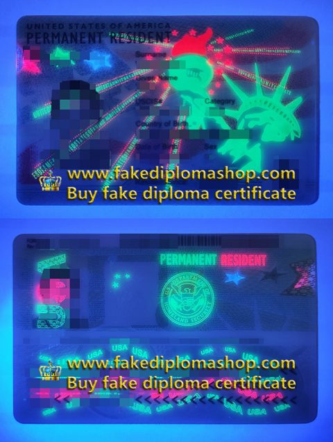 USA Permanent Resident card, Buy a fake USA PR ID online