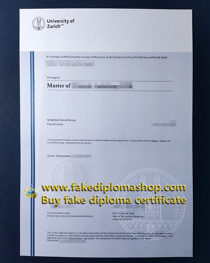 Can I buy a University of Zurich diploma, UZH Master degree online?