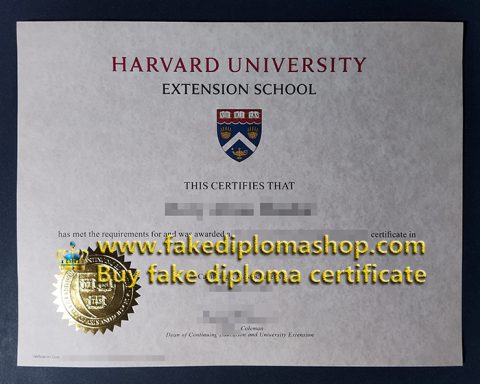 Harvard Extension School certificate, HES diploma degree