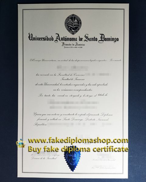 UASD diploma for sale, Universidad Autónoma de Santo Domingo diploma