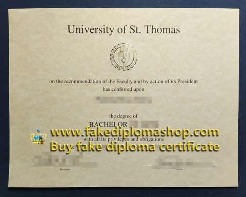 Buy UST diploma, University of St. Thomas degree of Bachelor