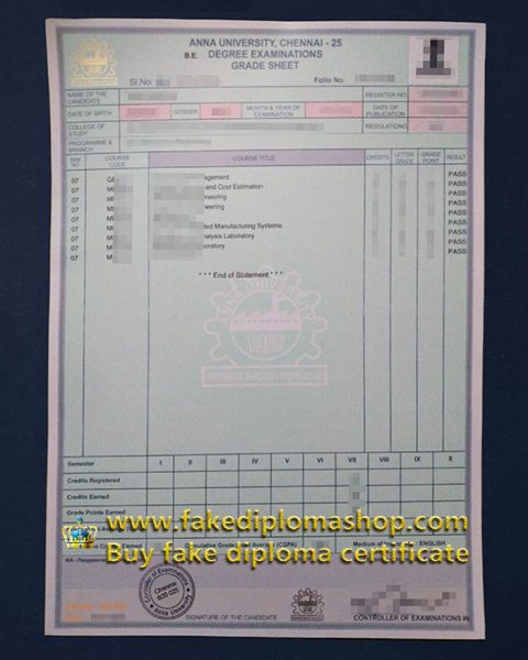 How to get Anna University semester marksheet online?