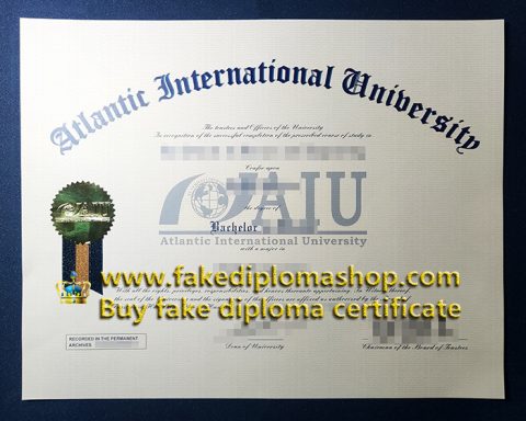 Atlantic International University degree of Bachelor, buy an AIU degree certificate in America