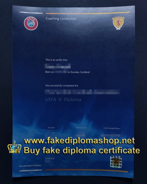 Purchase a UEFA 'A' Diploma, Union of European Football Associations ...