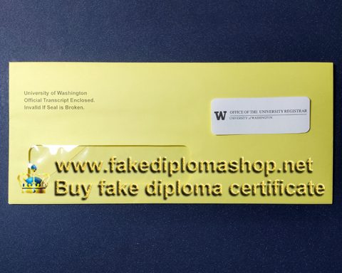 How to buy a University of Washington envelope with transcript?