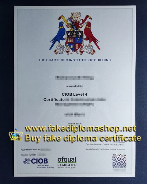 CIOB Level 4 certificate design, Chartered Institute of Building ...