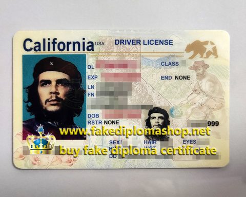 California Driver's License for use in the United States